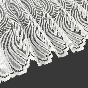 Vitrážová žakárová záclona 4648 - výška 40,60,90 cm , metráž