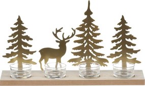 Adventní svícen zlatý JS456 GOLD