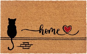 Hanse Home, Rohožka Kočka 106200 - na ven i na doma, 40x70, hnědá, chodba / předsíň
