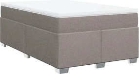 Box spring postel s matrací taupe 120x190 cm textil 3285120