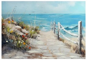 Obraz s ručně malovanými prvky 100x70 cm Sunny Beach – Styler