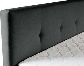Kontinentální boxspring postel AMBER, 200x180, antracitová (barell 97)