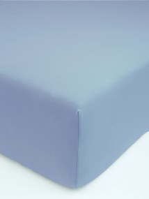 MK Lůžkoviny Jersey prostěradlo s elastanem Deluxe 160 × 200 cm – světle modrá