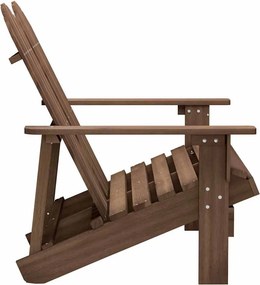 2místná zahradní židle Adirondack masivní jedlové dřevo hnědá 315901