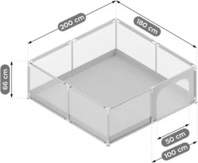 Dětská ohrádka Cozy 28 šedá
