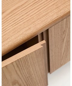 Závěsná skříňka pod umyvadlo v dekoru jasanu v přírodní barvě 90x35 cm Salaya – Kave Home