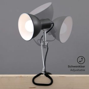 Briloner 2790-015 - Lampa s klipem FIX 1xE14/8W/230V černá/lesklý chrom