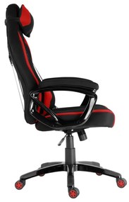 Herní židle NEOSEAT NS-020 TEX černo-červená