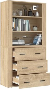 Skříň highboard dub sonoma kompozitní dřevo 3185394