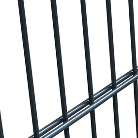 2D plotová branka (jednokřídlá) - antracitově šedá | 106x130 cm