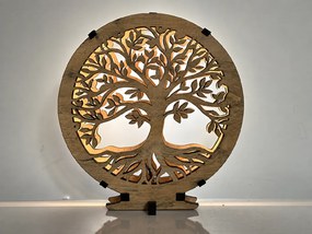 Li-Go "Strom života" lampa s dvojstěným prořezem 20x22 cm provedení povrchu: černá s patinou