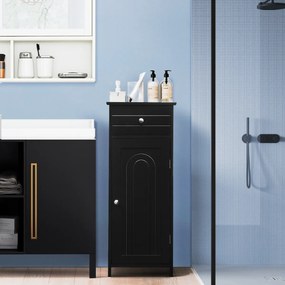 Costway Koupelnová podlahová skříňka Volně stojící s 1 velkou zásuvkou a 2