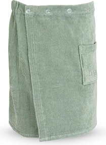 Pánský bavlněný froté kilt do sauny a wellness Comfort olivový