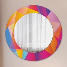 Kulaté dekorativní zrcadlo Geometrické složení fi 50 cm