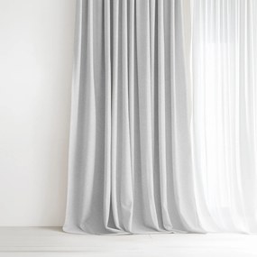 Goldea dekorační exkluzivní závěs - stříbrný se třpytkami 200x135 cm