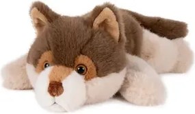 TEDDIES Plyšový vlk ležící 35 cm / od 0 měsíců
