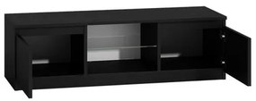TV stolek LCD glass 140 cm černá lesklá