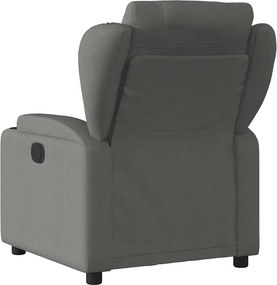Elektrické polohovací křeslo tmavě šedé textil 3204459