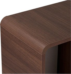 Skříňka v dekoru ořechu v tmavě přírodní barvě 70x110x34 cm Torina – Nordure