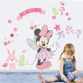 Živá Zeď Samolepka na zeď Minnie Mouse