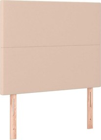 Box spring postel s matrací cappuccino 100x200 cm umělá kůže 3132368