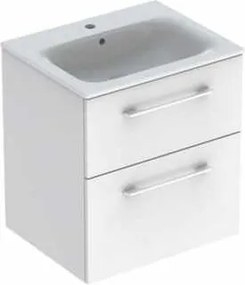 Geberit Selnova koupelnová skříňka s umyvadlem 55x50,2x65,2 cm bílá lesk 501.232.00.1