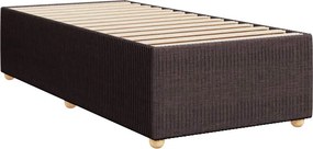 Box spring postel s matrací tmavě hnědá 80x200 cm textil 3291893