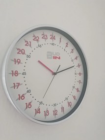Stříbrné speciální hodiny BUD-IN s 24-hodinovým číselníkem C2316
