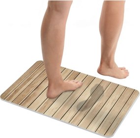 Z křemeliny koupelnová předložka v přírodní barvě 39x60 cm Lepiana – Wenko
