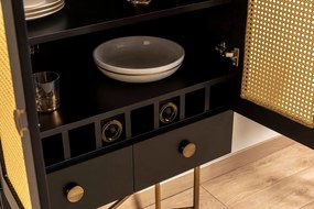 Kalune design Příborník CLIFF černý