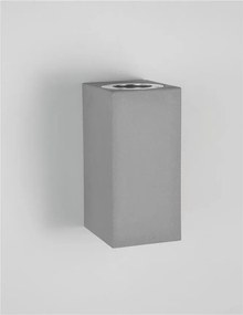 NV 9790552 Venkovní nástěnné svítidlo FUENTO šedý beton skleněný difuzor GU10 2x7W IP65 100-240V bez žárovky světlo nahoru a dolů - NOVA LUCE