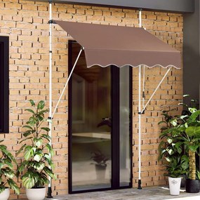 Costway 150 cm široká příchytná markýza bez vrtání, balkonová