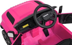 Elektrické autíčko Land Rover Defender růžové