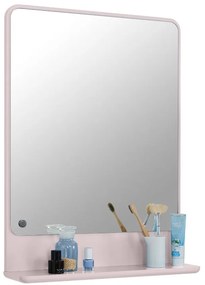 OnaDnes -20% Růžové lakované koupelnové zrcadlo Tom Tailor Color Bath 70 x 52 cm