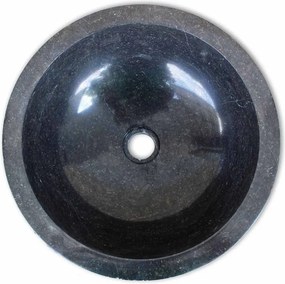 Umyvadlo mramorové 40 cm černé 242672