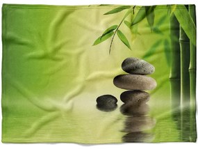 IMPAR Fleecová deka Bambus s kameny 150x120 cm (Rozměr : 150 x 120 cm, Podšití beránkem: NE)