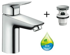 Hansgrohe Logis - umyvadlová baterie stojánková s odtokovou zátkou Push-Open, chrom 71107000