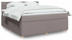 Box spring postel s matrací taupe 180x200 cm textil 3289853