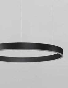 LED lustr Motif 60 černé stmívatelné