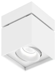 Wever & ducré čtvercové stropní stropní svítidlo sirro ceiling surf 1.0 led 1800-3000k w-w tree bílá matná