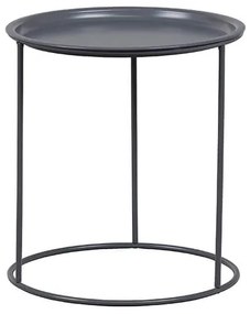 Odkládací stolek ivar s odnímatelným tácem ø 40 cm šedý MUZZA