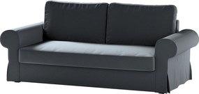 Potah na pohovku IKEA Backabro,  3-místná, rozkládací barva šedá látka sametová