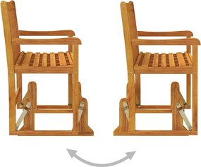 Zahradní houpací lavice 110 cm masivní akáciové dřevo 316608
