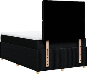 Box spring postel s matrací černá 120x190 cm textil 3292004