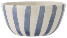 Bloomingville Keramická miska Begonia Blue 500 ml, modrá barva, keramika