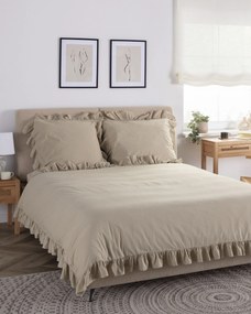 Ložní povlečení Cotton 160x200cm oxford tan