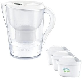Filtrační konvice brita marella xl 3,5 l bílá + 3 ks mx pro po 2024