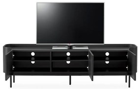 Černý TV stolek 180x55x40 cm Willa – MOME