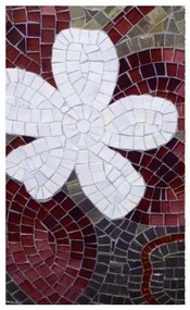 DIMEX | Vliesová fototapeta na zeď Červená mozaika MS-2-0114  | 150 x 250 cm | bílá, červená, šedá