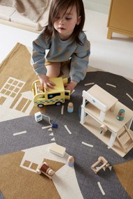 Kids Concept Dřevěná sanitka Aiden, žlutá barva, dřevo